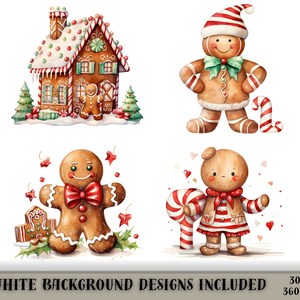 16 Gingerbread Man Clipart, Set1, High Quality Jpgs,digital Download ...