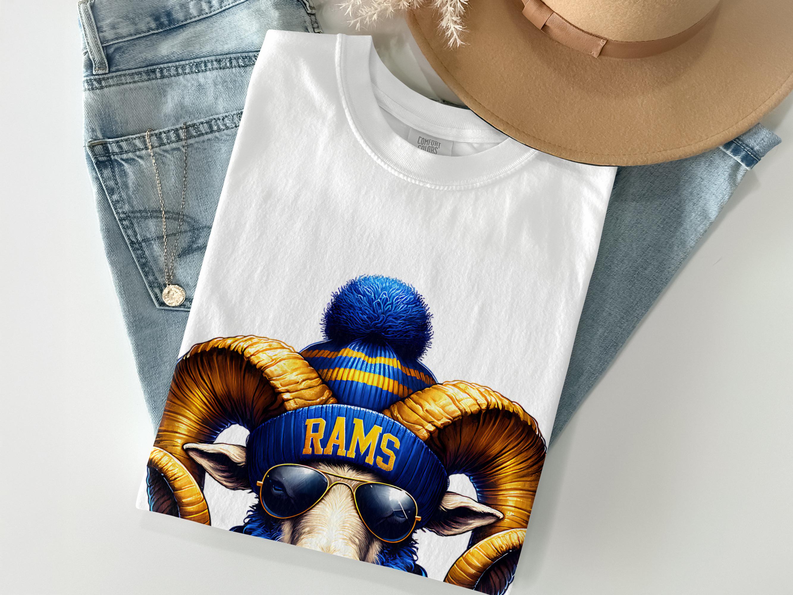 Custom Rams PNG, Change Color Text, Team Spirit Design, Sports Fan Art ...