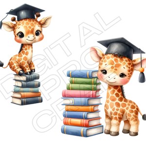 Giraffe Graduation Clipart, Giraffe Clipart, Graduation Clipart ...