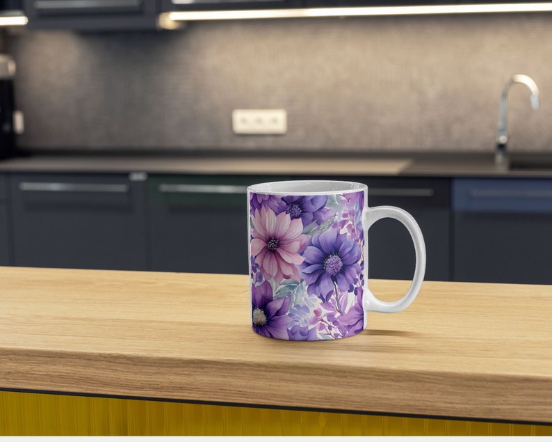 Purple Floral Digital Paper SEAMLESS Purple Watercolor - Etsy