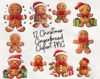 11 Gingerbread PNG, Christmas Clipart, Winter Clipart, Holiday Clipart ...