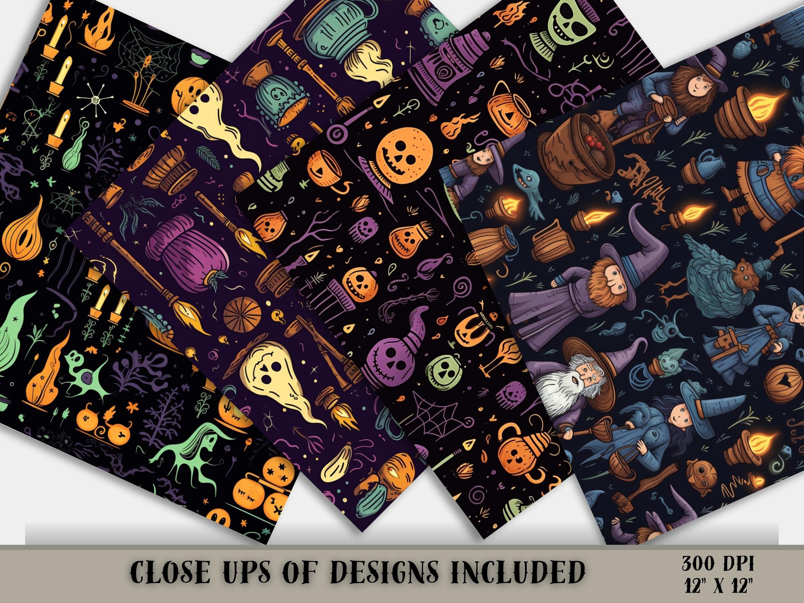 Hocus Pocus SEAMLESS Patterns Halloween Digital Paper 12 - Etsy