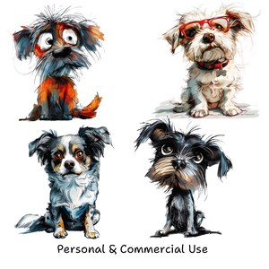 Cute and Funny Dog PNG Clipart Bundle | High Quality 300DPI Images ...