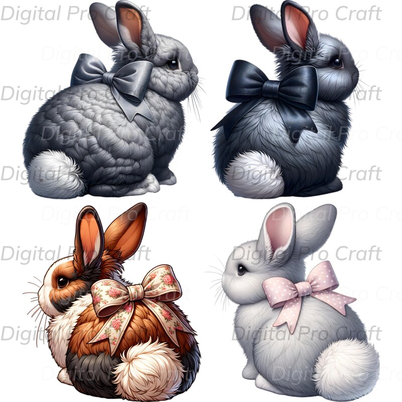Bunny Butt Clipart - Etsy