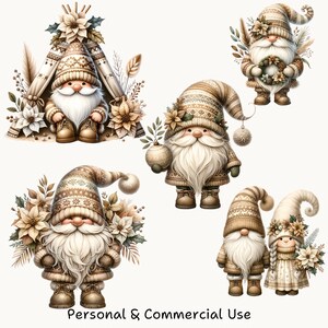 Christmas Boho Gnome Watercolor PNG Clipart – High Quality Images ...