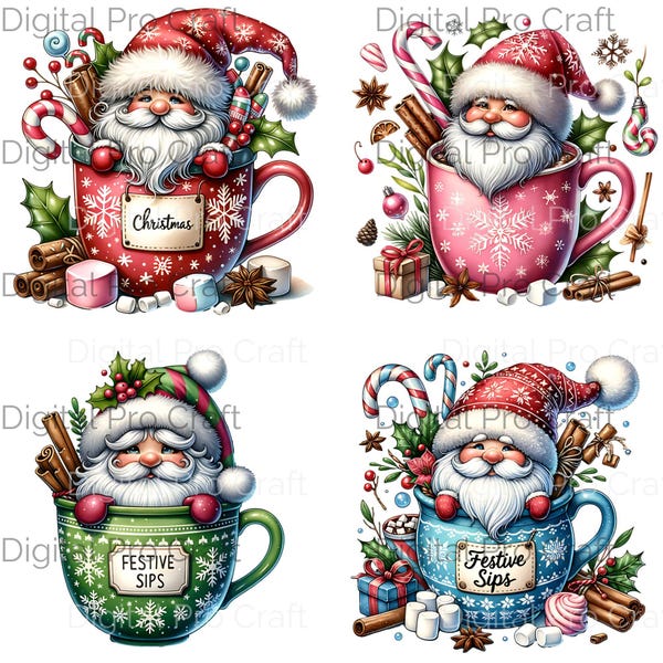 Watercolor Gnomes Clipart - Etsy