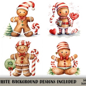 16 Gingerbread Man Clipart, Set1, High Quality Jpgs,digital Download ...