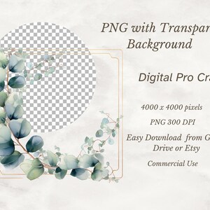 Set of 17, Watercolor Eucalyptus Clipart, Greenery Clipart , Watercolor ...