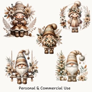 Christmas Boho Gnome Watercolor PNG Clipart – High Quality Images ...