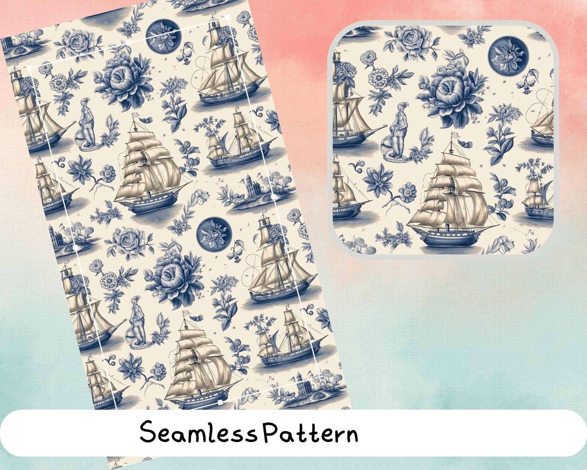 Set of 10 Vintage Blue Ephemera Digital Paper Pack-instant Download ...