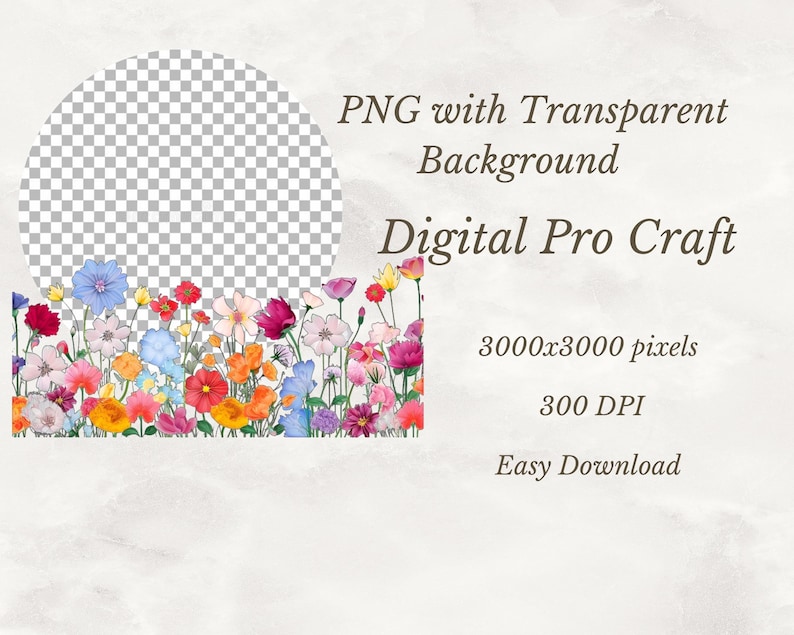 12 Floral Border Png, Floral Clipart, Watercolor Flower Border ...