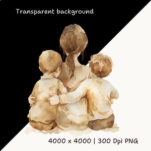 Watercolor Mother’s Day Clipart, Floral Mother’s Day Png,neutral Mother ...