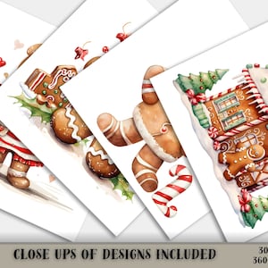 16 Gingerbread Man Clipart, Set1, High Quality Jpgs,digital Download ...