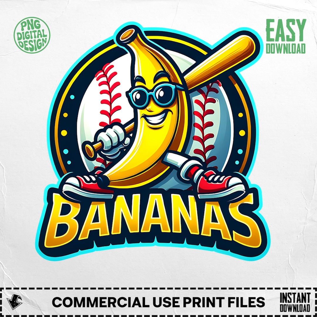 Trendy Banana Sport Png Design, Sublimation, DTF Transfer, T-shirt ...