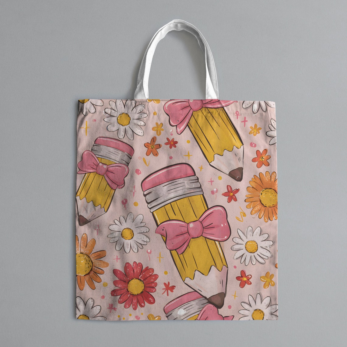 Cute Pencil Seamless Pattern, Retro Back to School Seamless File ...