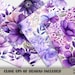 Purple Floral Digital Paper SEAMLESS Purple Watercolor Flower Patterns ...