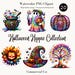 Halloween Hippie Clipart Collection | Hippie Ghost PNG | Pumpkin Hippie ...
