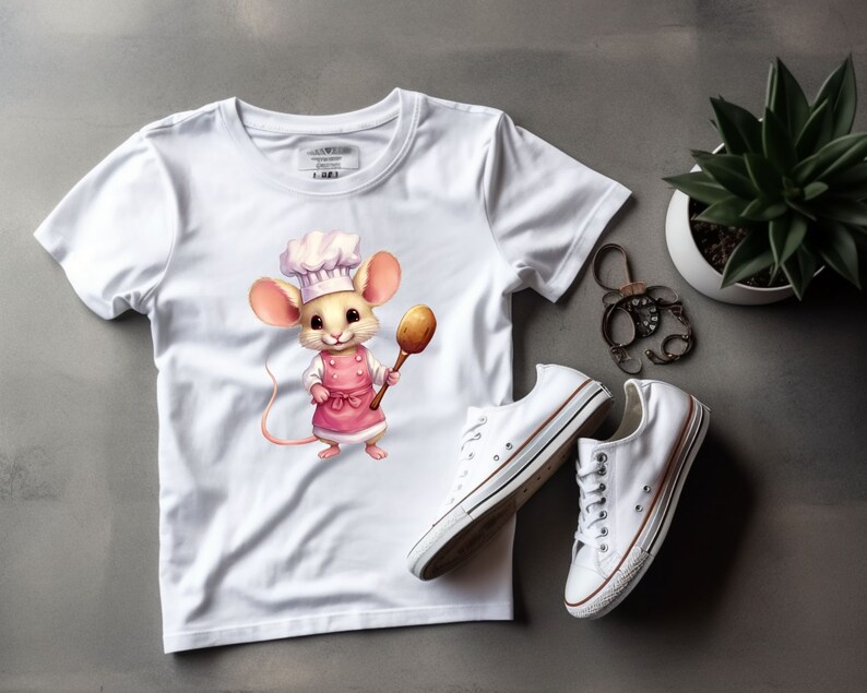 Watercolor Little Pink Mouse Clipart Fairytale Mice 12 PNG - Etsy