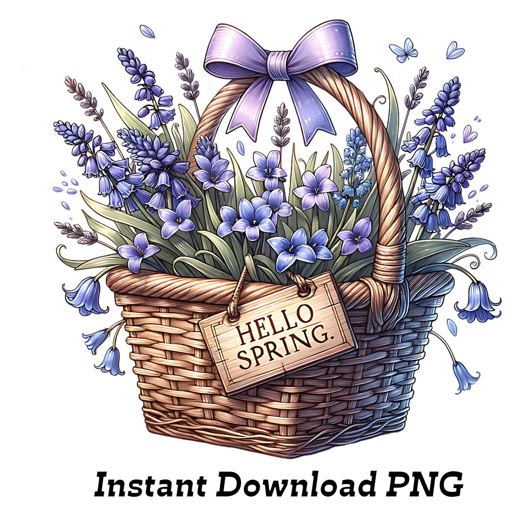 Spring Flowers Clipart Bundle, Watercolor Flowers Clipart, Spring Png ...