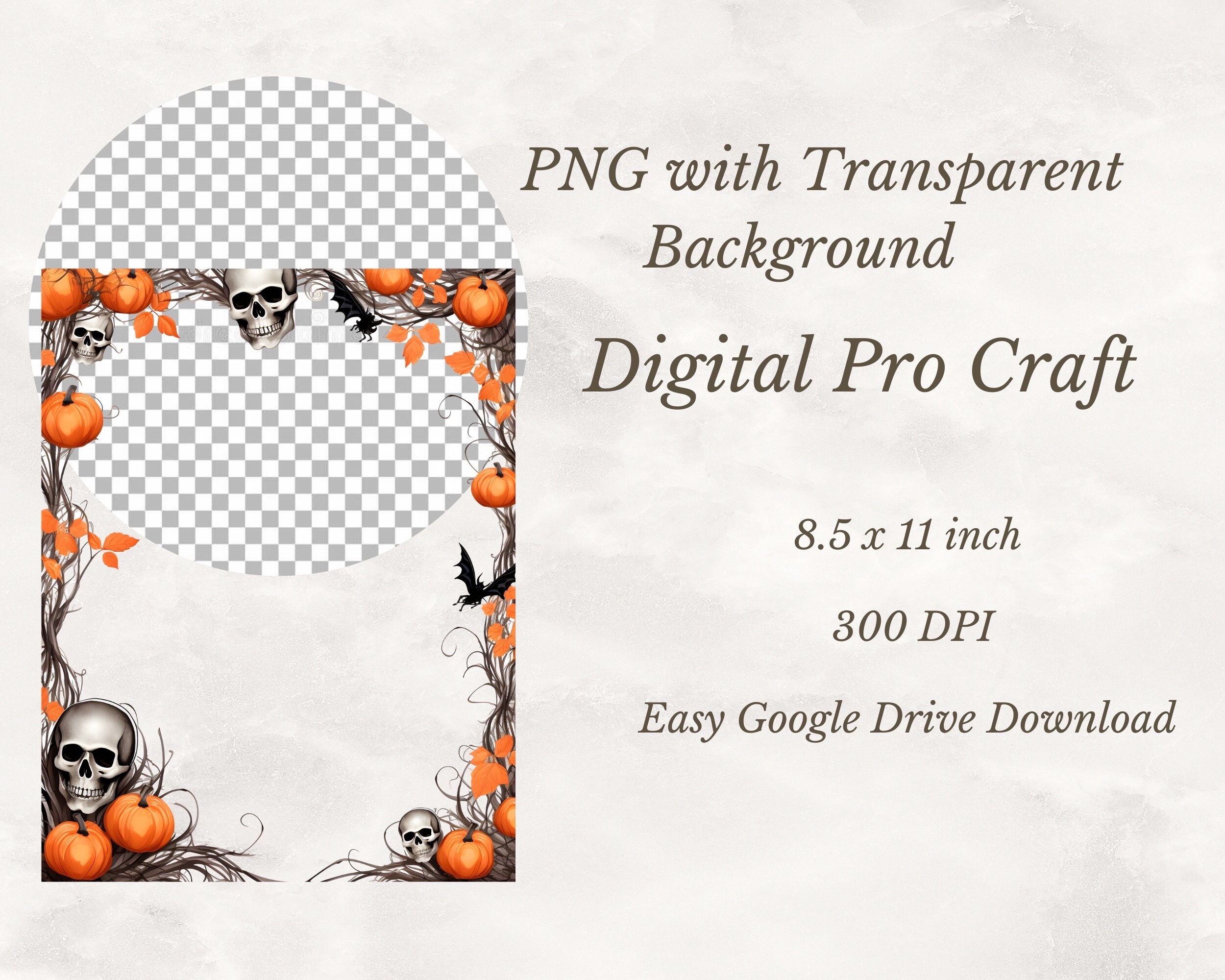 12 Halloween Border Clipart-high Quality Png-jpeg-spooky Clipart ...