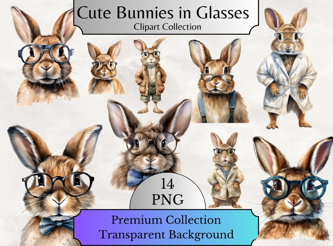 The Original Funny Bunny Design Bundle, Funny Rabbit Illustration ...