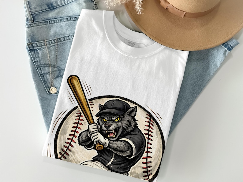 Wolf Baseball Mascot PNG, School League Design, Sport Clipart, Team ...