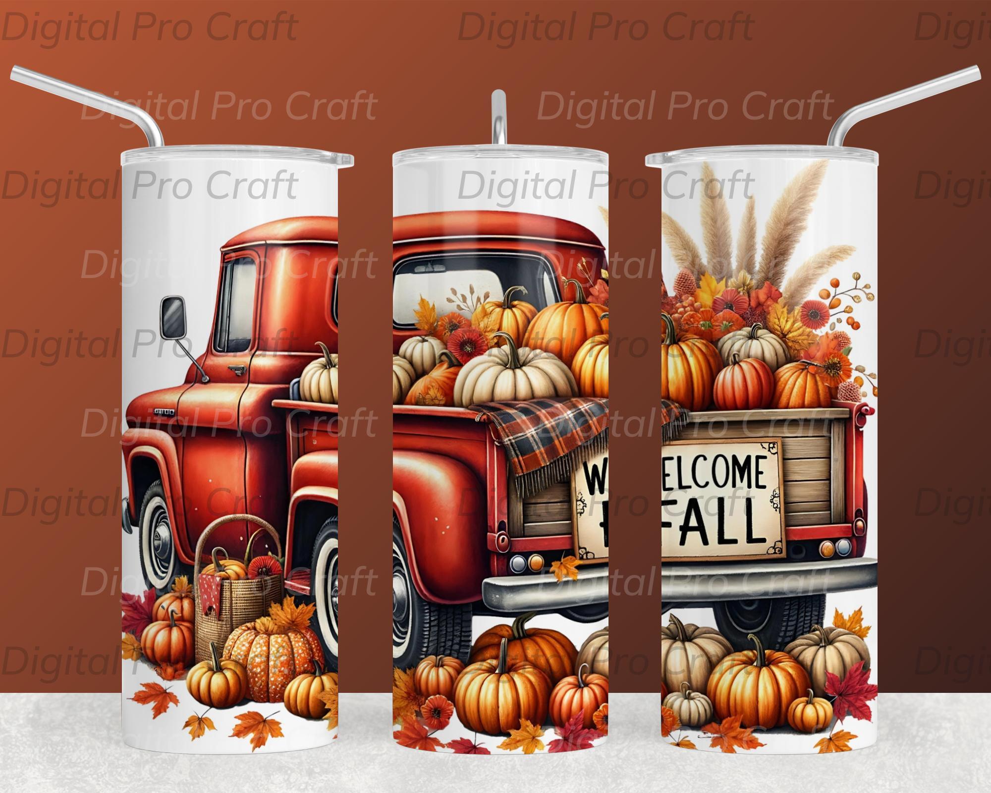 Fall Truck Png Graphics, Hello Fall Clipart, Farm Truck Png, Fall Png ...