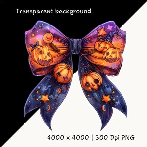 Halloween Watercolor Bow Clipart Set – Digital Download, High ...