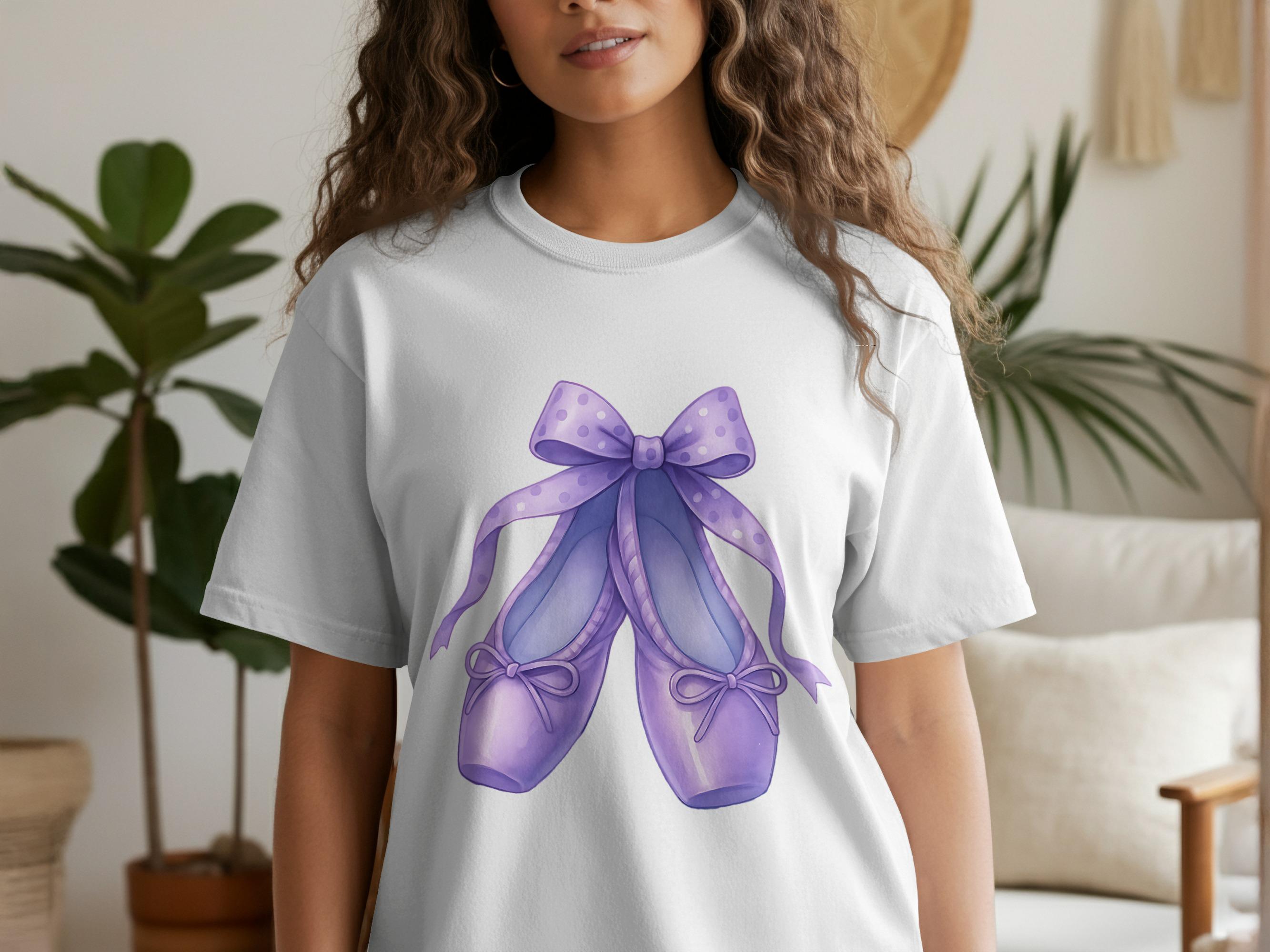 Lavender Ballet Shoes Clipart, Ballerina Slippers PNG, Dance Studio Art ...