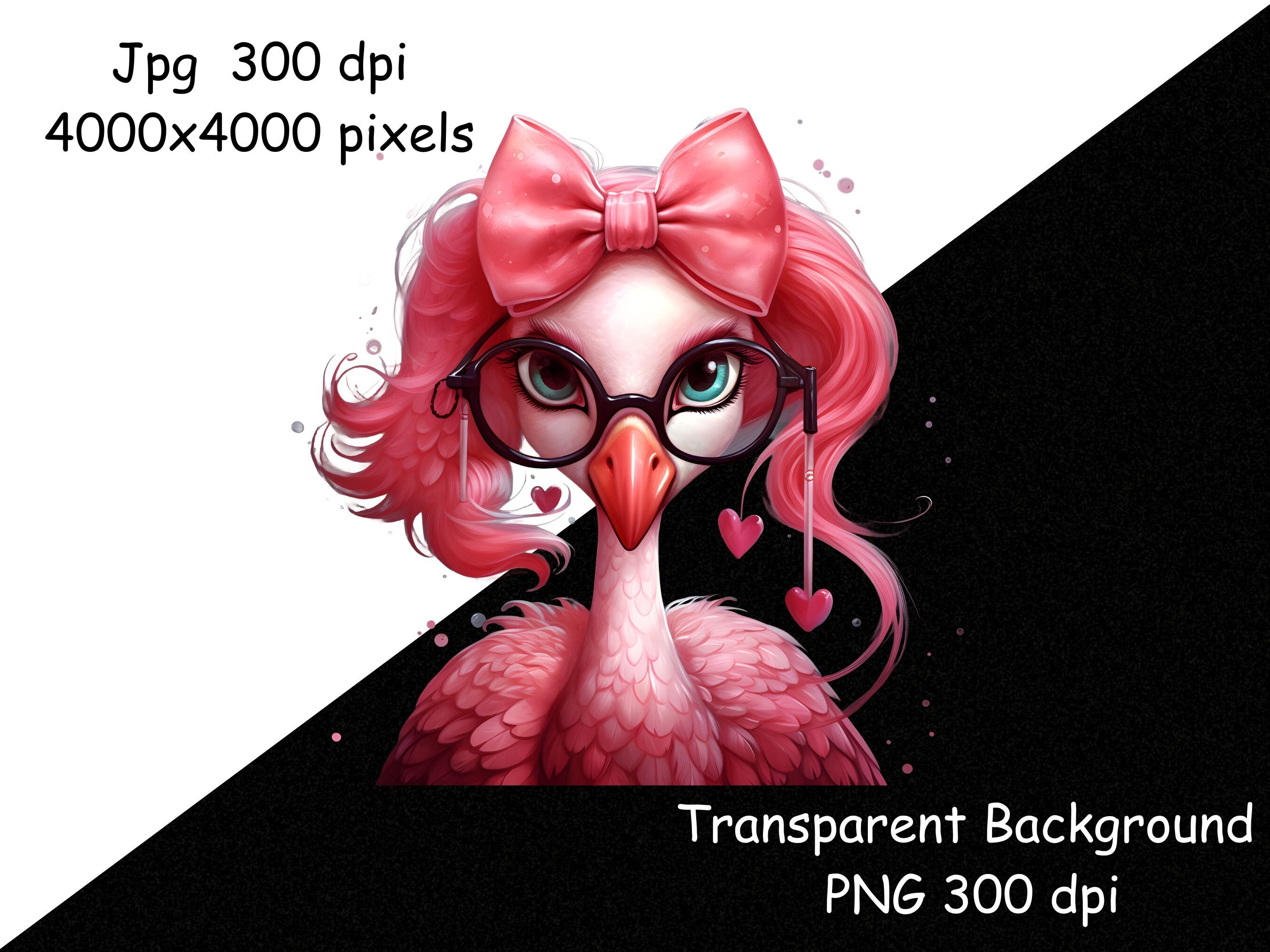 Funny Flamingo PNG, Cute Flamingo Sublimation, Flamingo Wearing ...