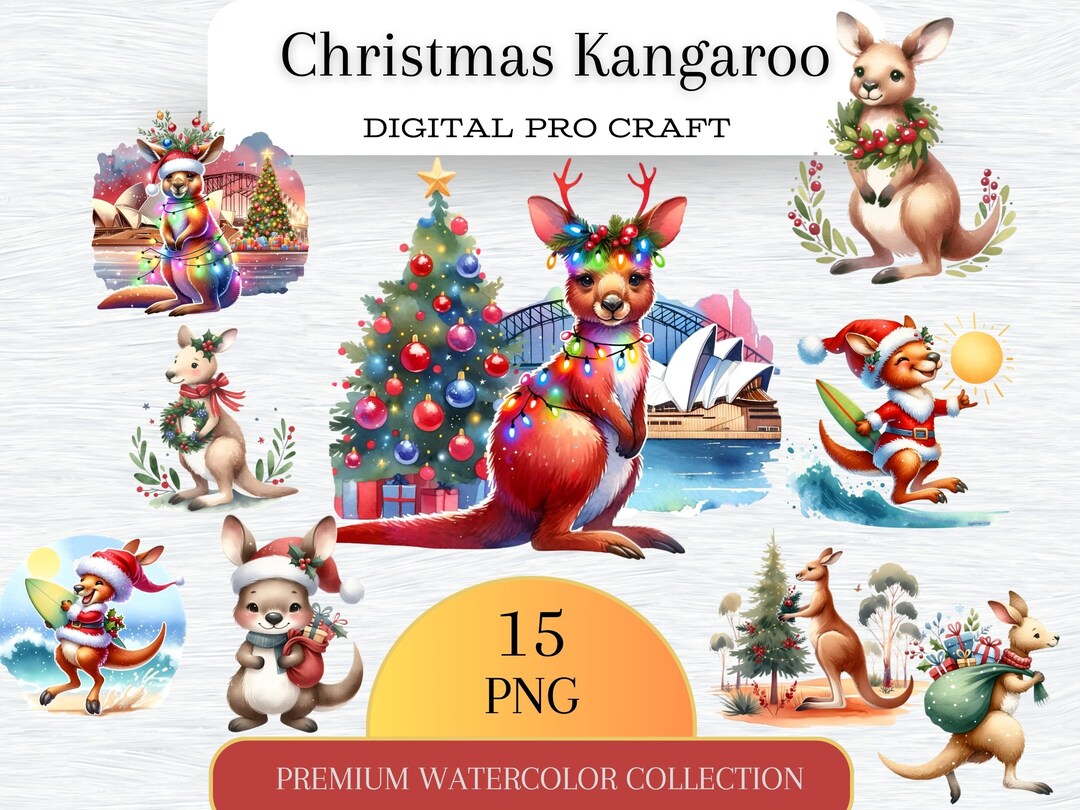 Australian Animals Christmas Clipart, Australian Animal Clipart PNG ...