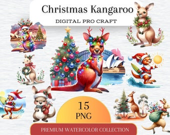 20 Australian Animals Christmas Clipart, Australian Animal Clipart PNG ...