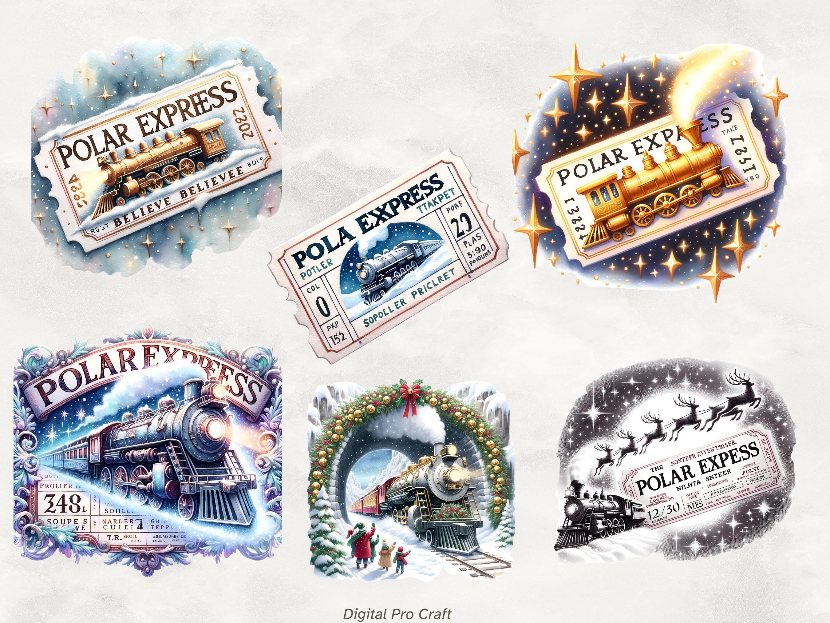 Polar Express Png Sublimation Design, Merry Christmas Png, Happy New ...