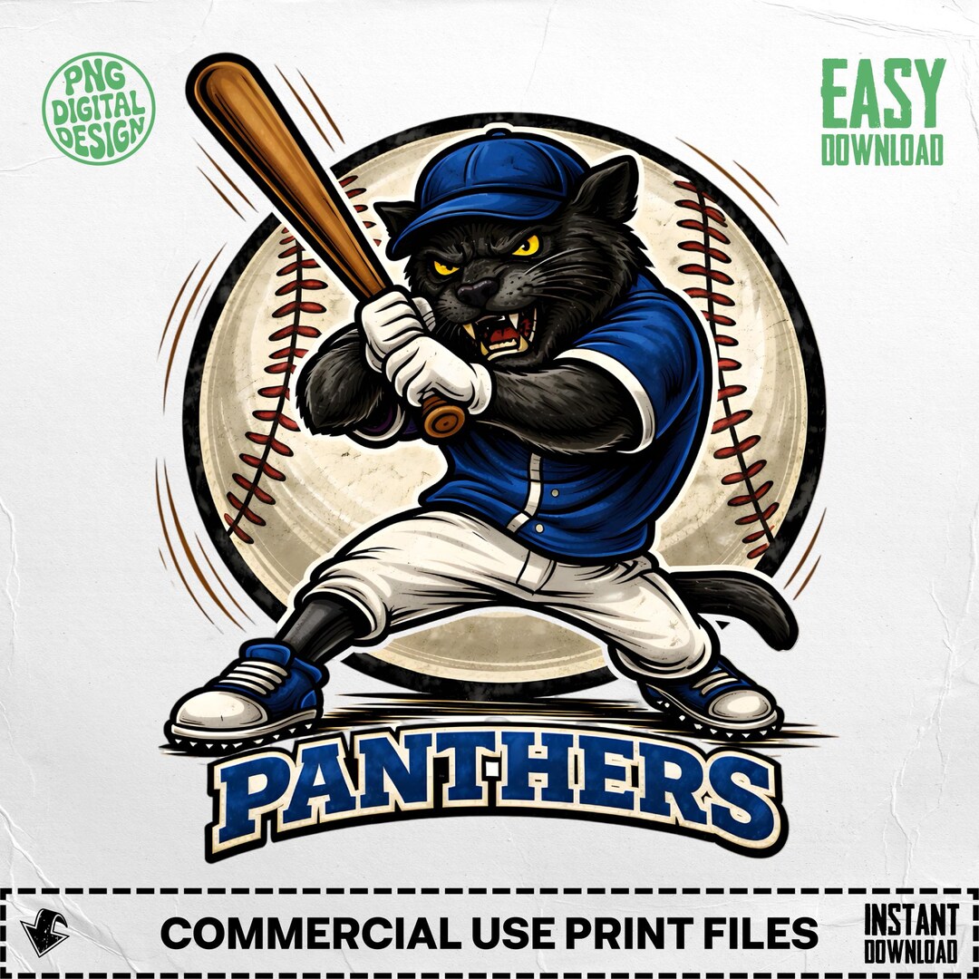 Sport Mascot PNG, Panther Baseball Design, School League PNG, Team ...
