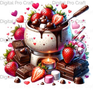 Watercolor Sweet Valentines Day Collection Clipart, 4 PNG Valentines ...