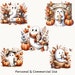 Watercolor Halloween Clipart – Cute Ghost Fall Coffee Images, Autumn ...