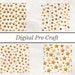 Set of 12 Golden Star Overlays - Starry Night Gold Star Patterns, PNG ...