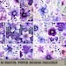 Purple Floral Digital Paper SEAMLESS Purple Watercolor Flower Patterns ...