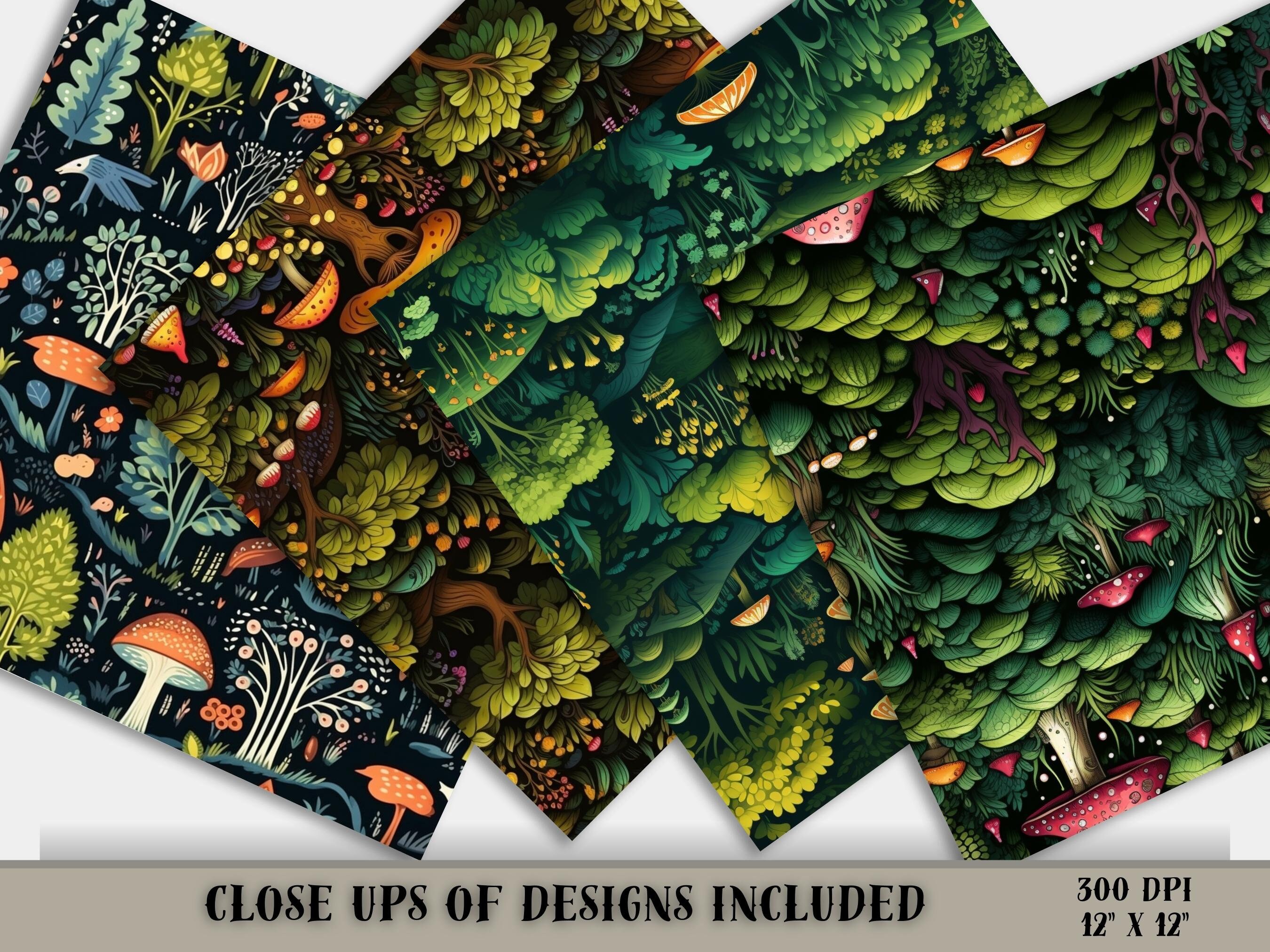 Enchanted Forest SEAMLESS Patterns Enchanted Forest Digital - Etsy