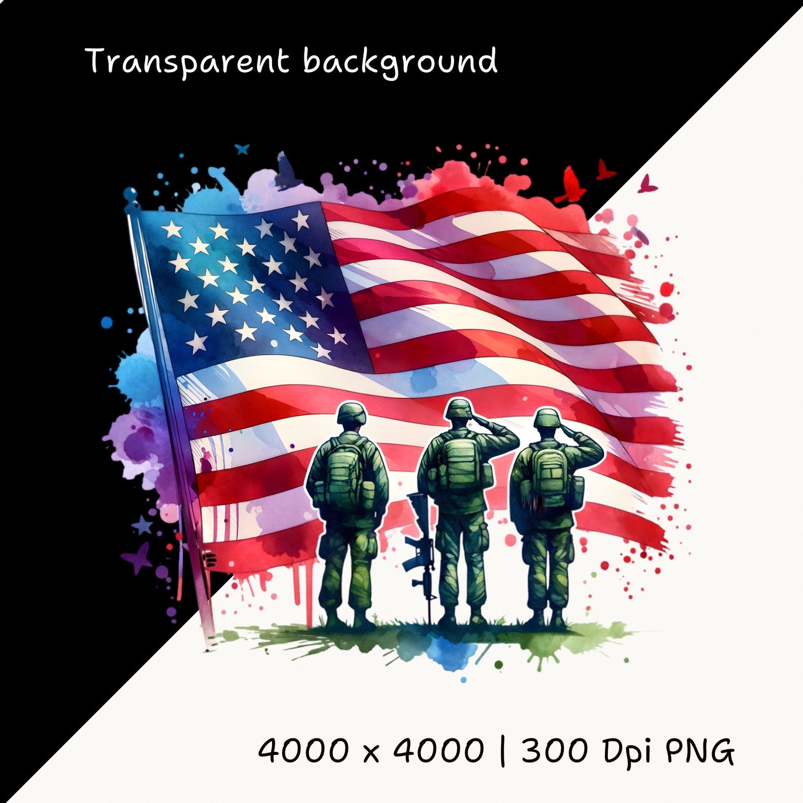 Memorial Day Clipart | Patriotic Memorial Day Clipart Bundle | 9 High ...
