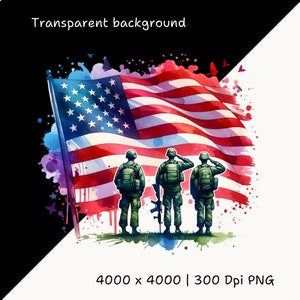 Memorial Day Clipart | Patriotic Memorial Day Clipart Bundle | 9 High ...