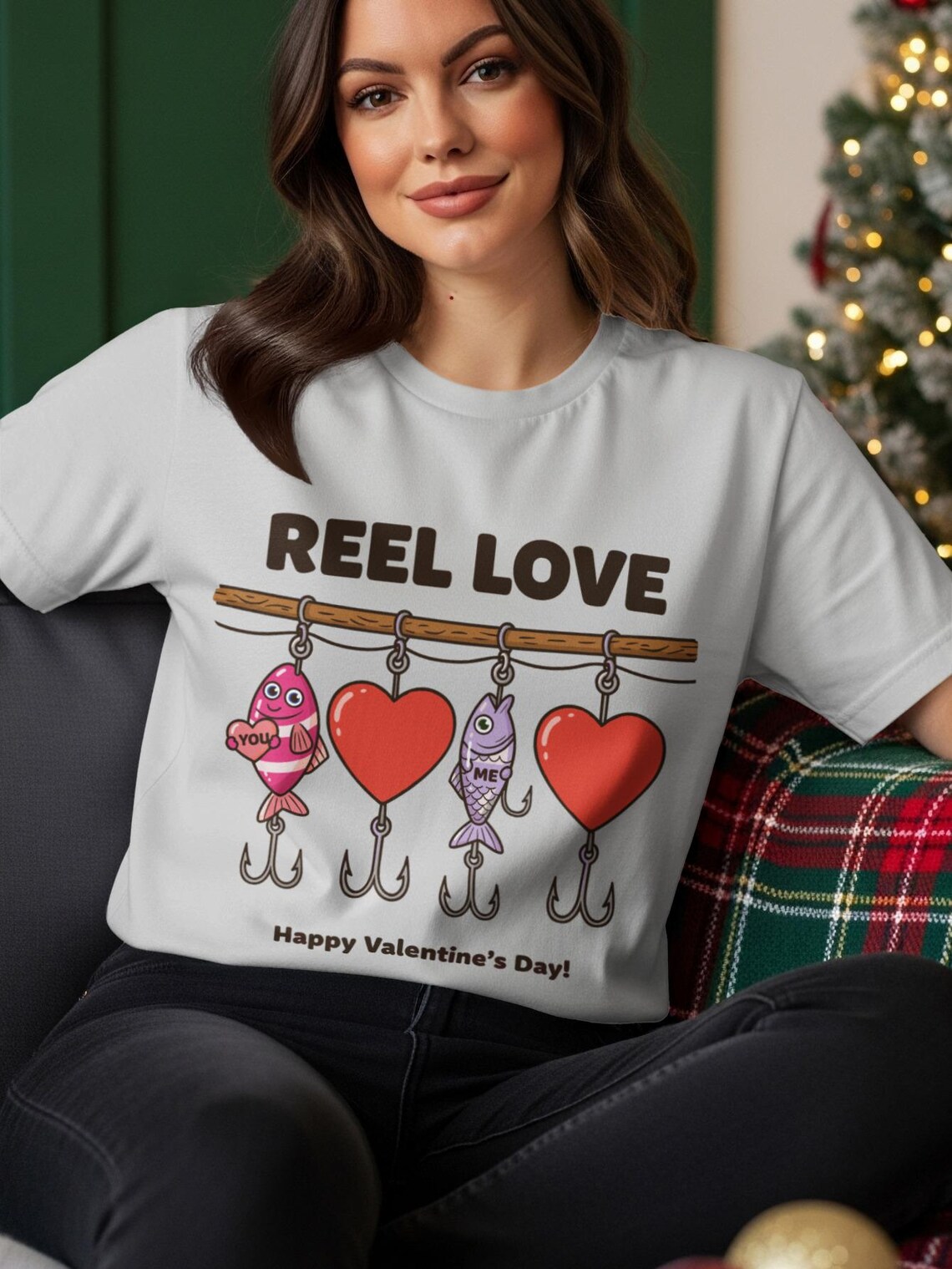 Reel Love Valentines Day Sublimation PNG, Fishing Valentine Design ...
