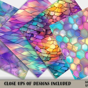 Ultimate Iridescent Textures - Seamless Digital Paper Metallic Textures ...