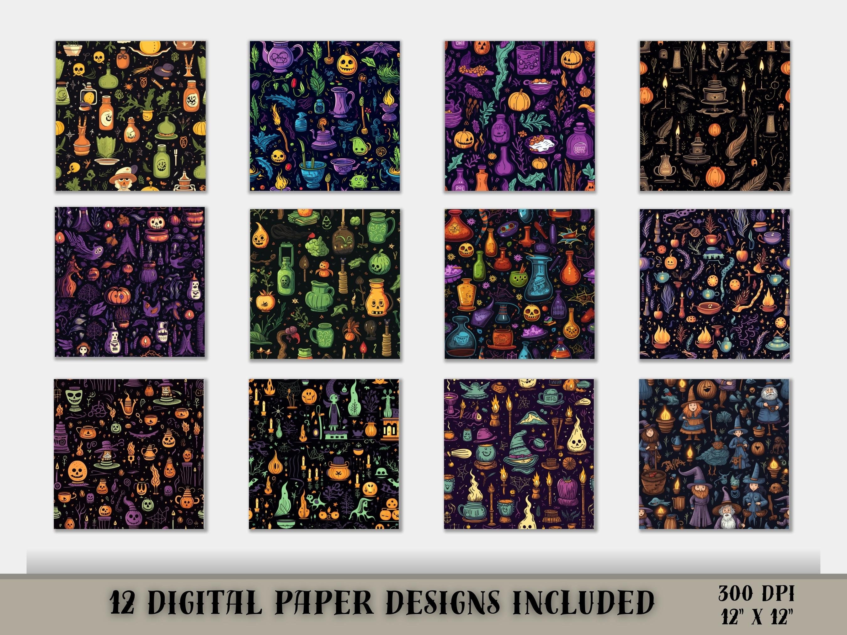 Hocus Pocus SEAMLESS Patterns Halloween Digital Paper 12 - Etsy