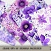 Purple Floral Digital Paper SEAMLESS Purple Watercolor Flower Patterns ...