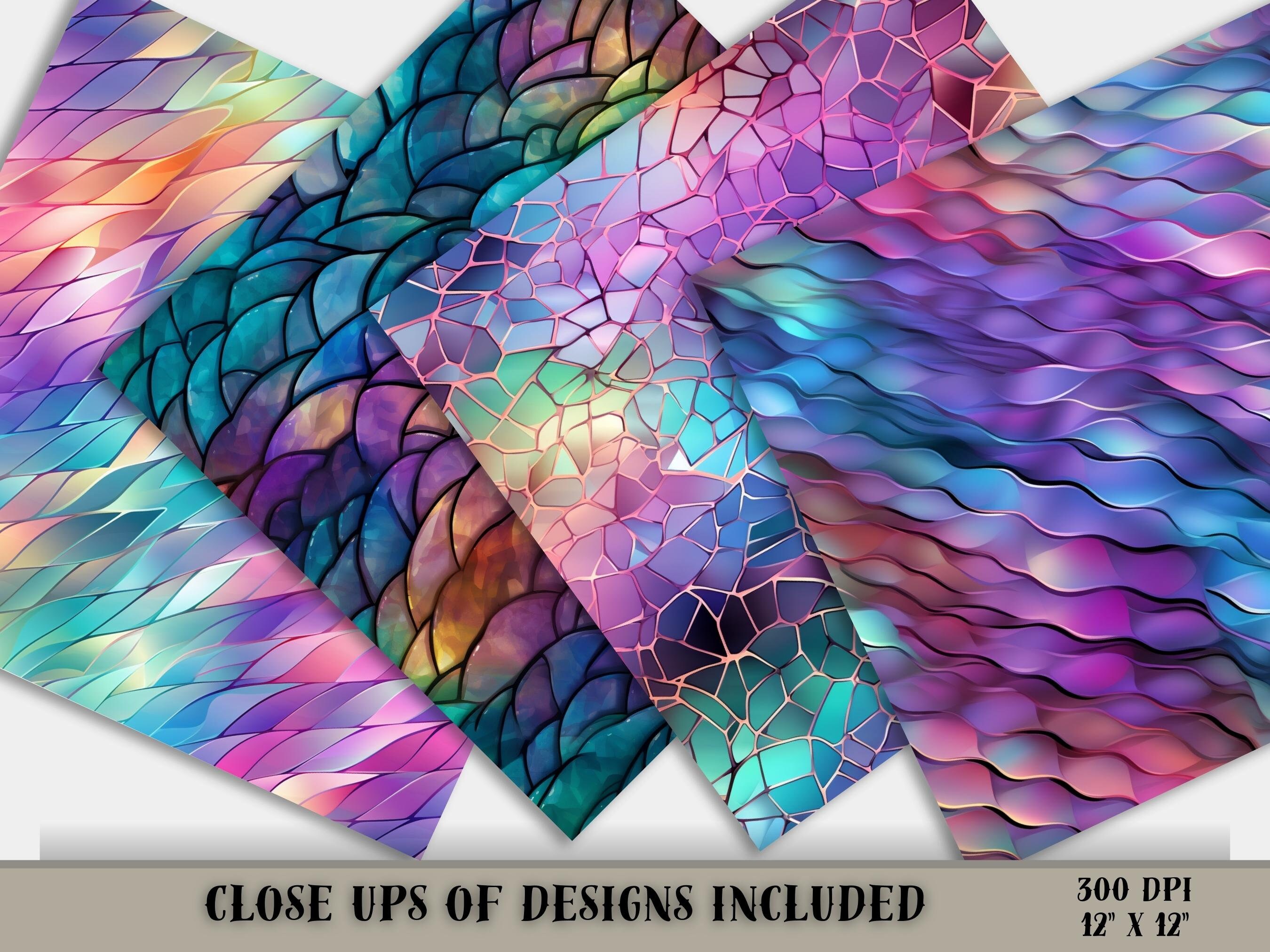Ultimate Iridescent Textures - Seamless Digital Paper Metallic Textures ...