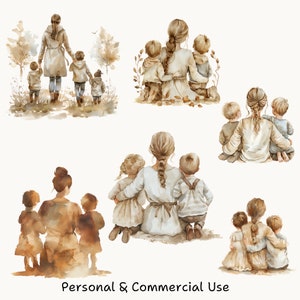 Watercolor Mother’s Day Clipart, Floral Mother’s Day Png,neutral Mother ...