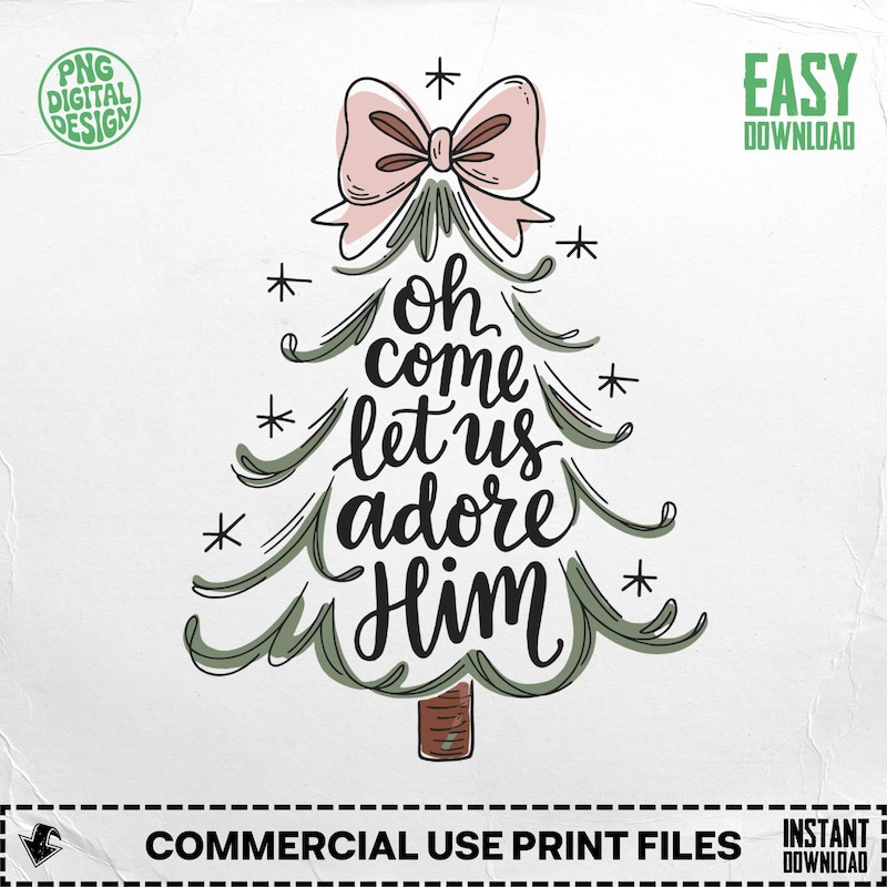 Cute Christmas Trees Pink - Etsy