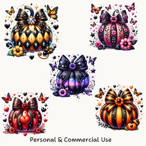 Watercolor PNG Clipart, Fall Pumpkin Collection, Halloween Pumpkin ...