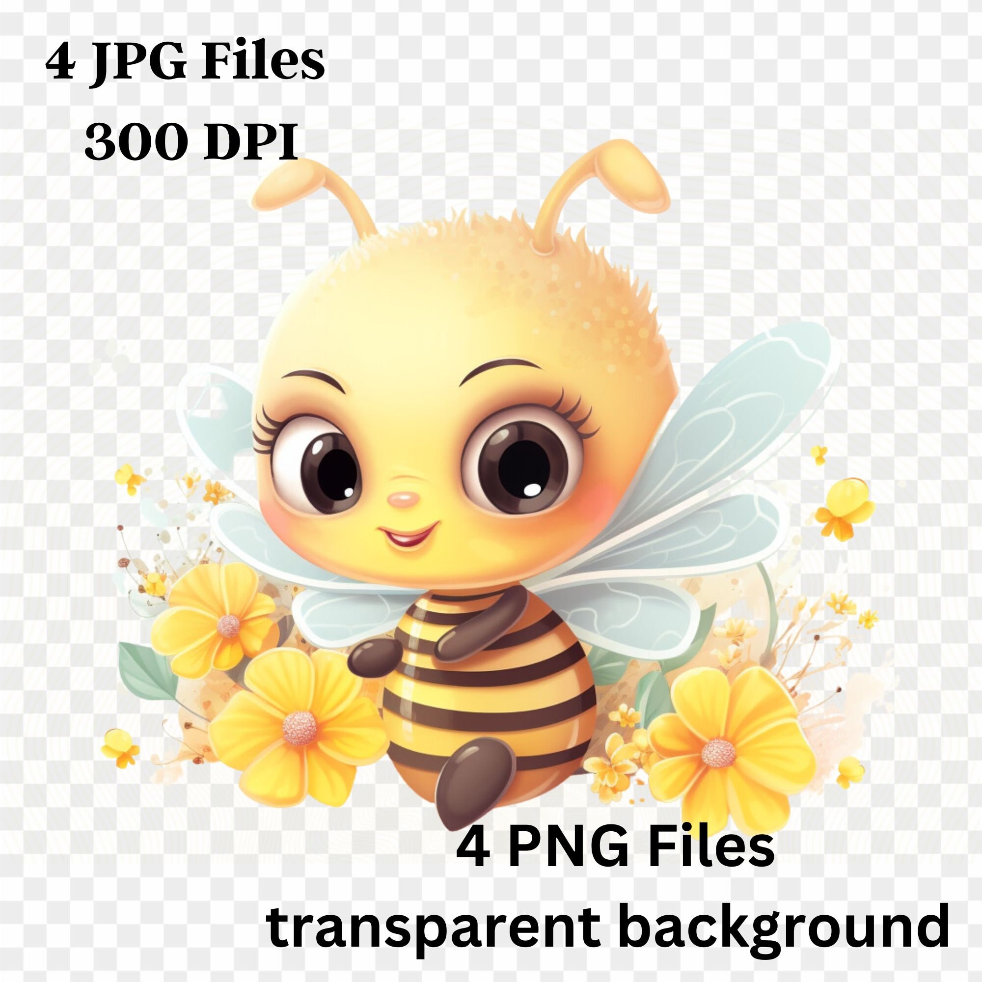 Cute Little Bee Cute Bee Clipart Honey Bee Animals bee - Etsy